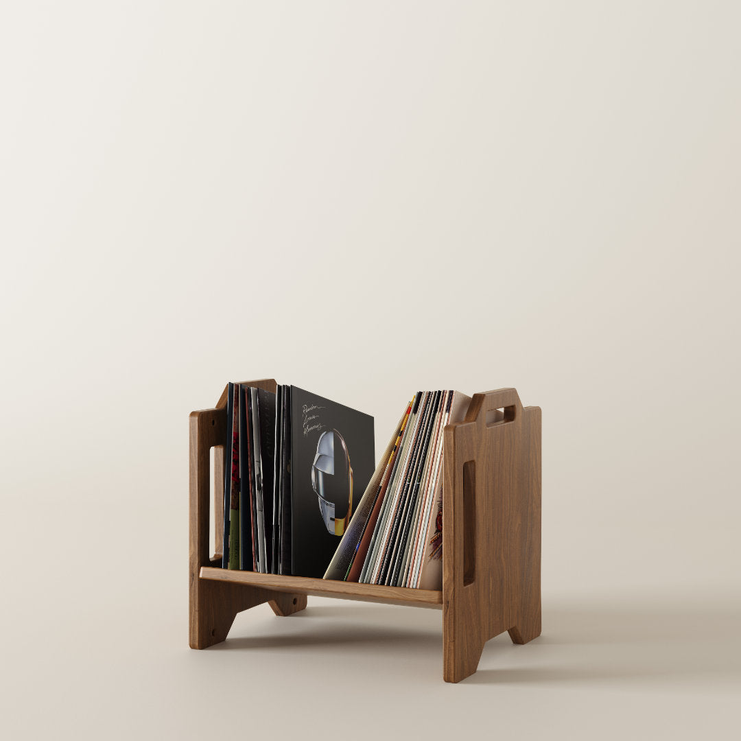 Aurala 140 (Walnut)- Modular Vinyl Record Shelf – Bentolabs Design ...